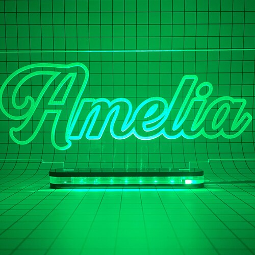 Personalised Name Light. Custom Made Illuminated LED Sign. - Etsy
