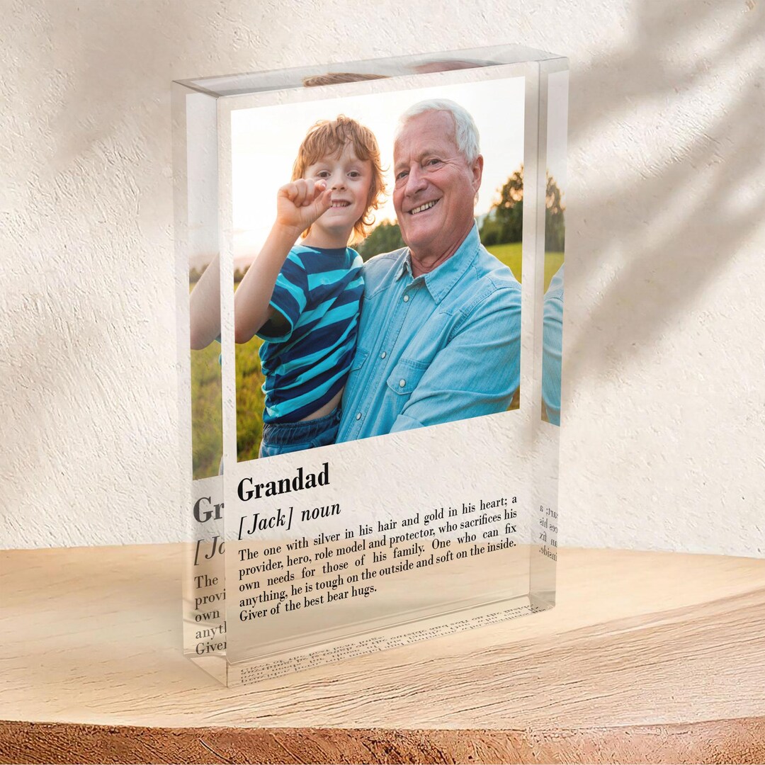 Personalised Grandad Definition Thick Customized Acrylic Family ...