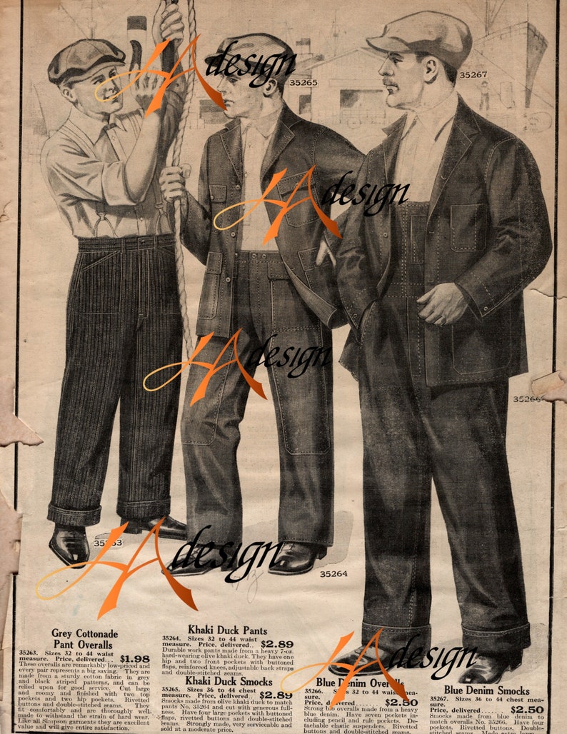 Mail (or Male?) Order Catalogue Men Digitals - Etsy