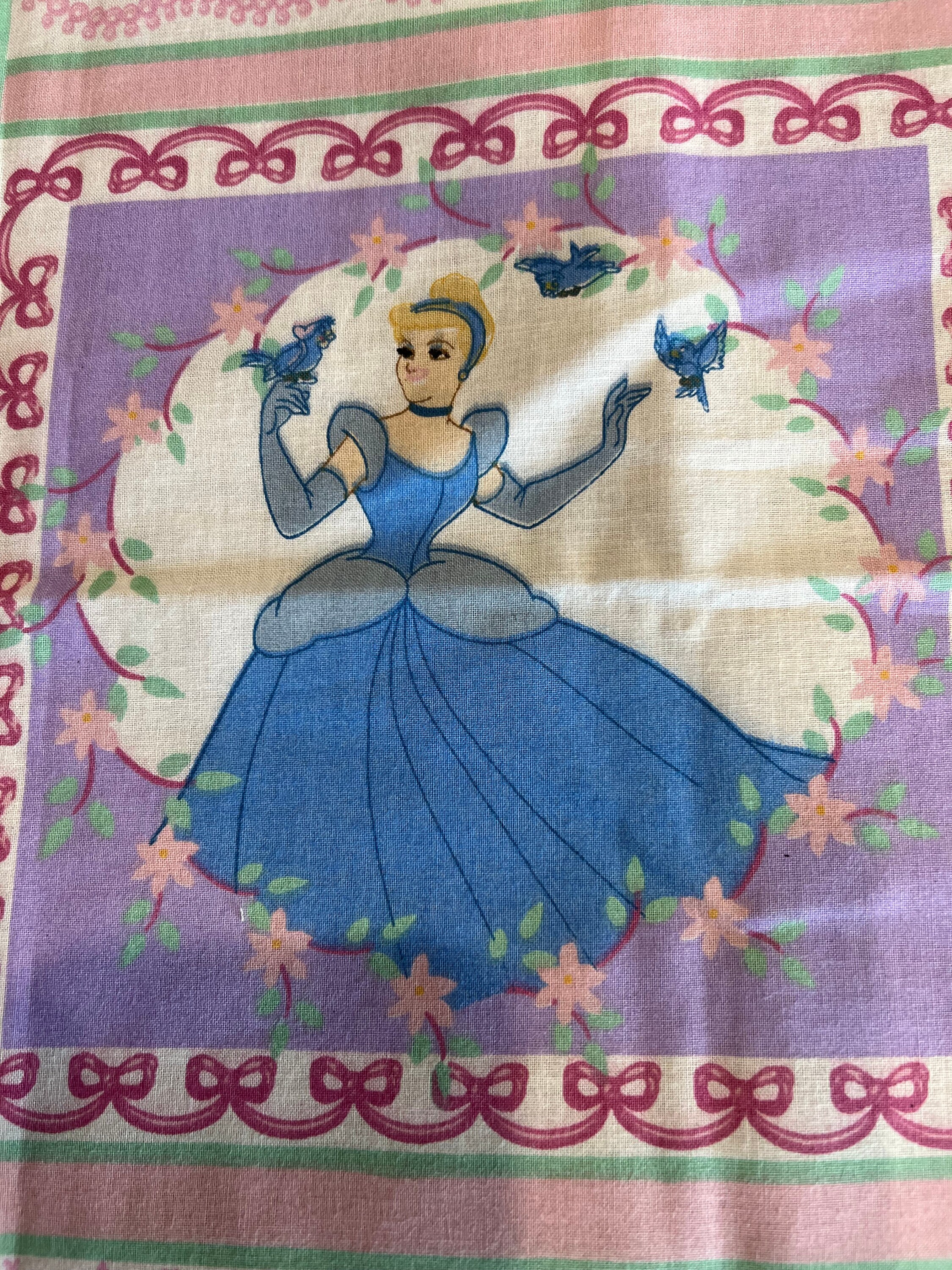 Vintage Disney Princess Fabric Panels - Etsy