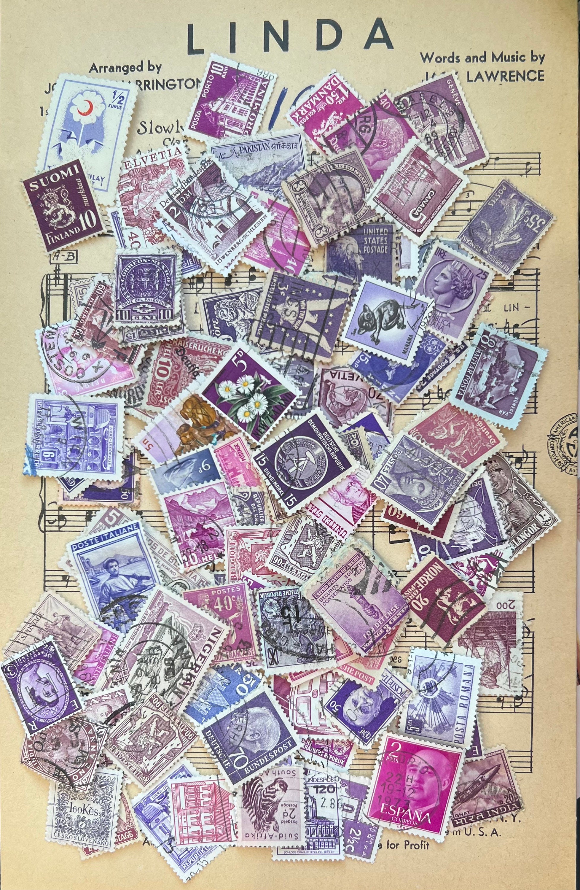 100-postage Stamp Packs - Etsy