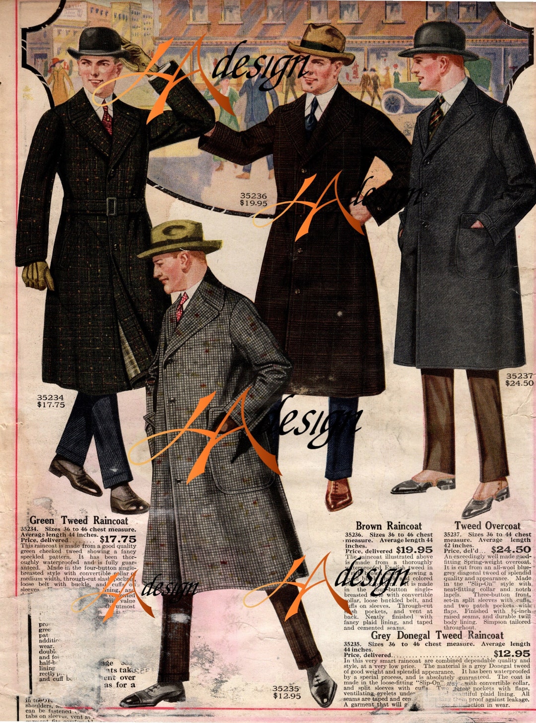 Mail (or Male?) Order Catalogue Men Digitals - Etsy