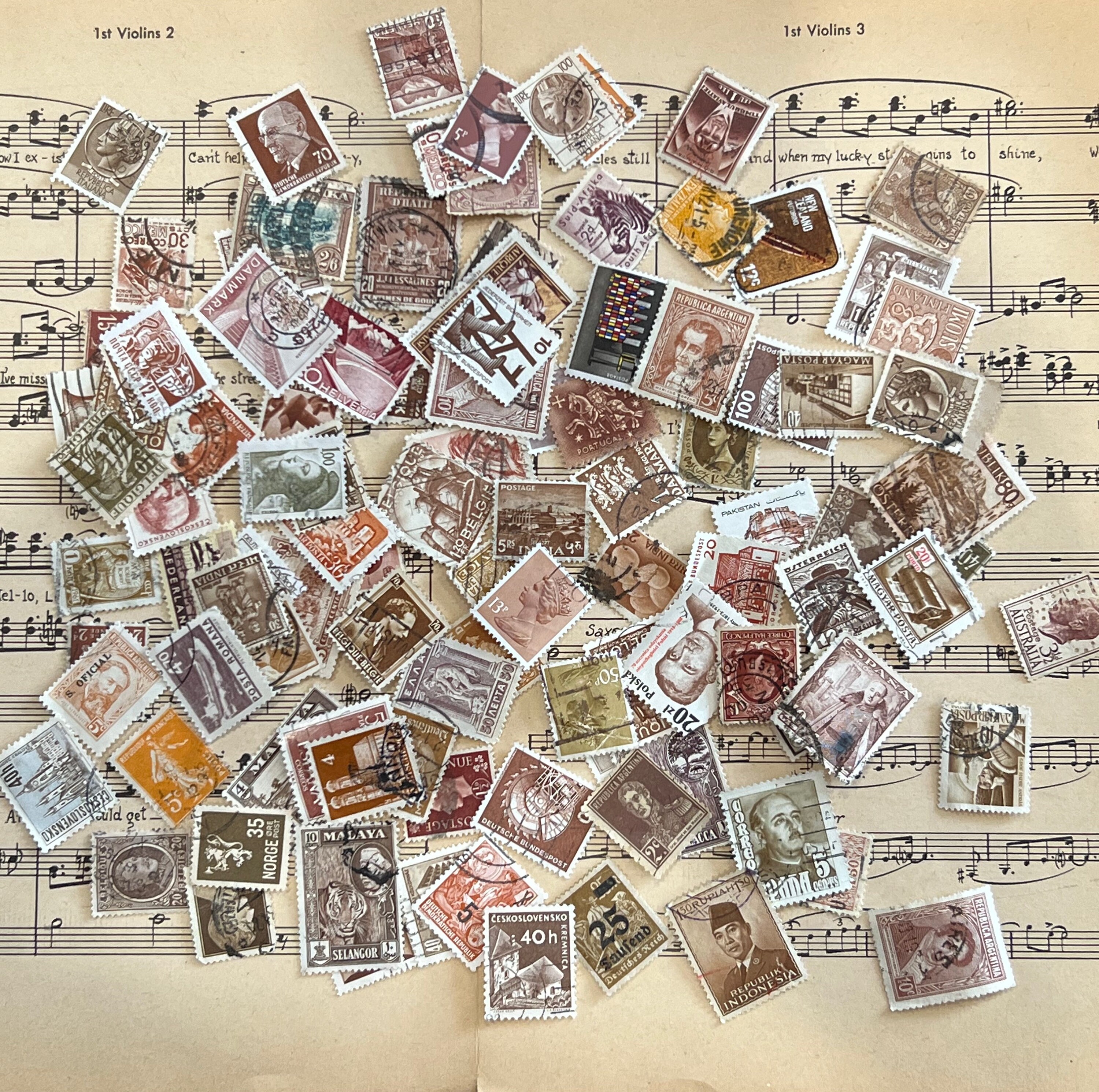 100-postage Stamp Packs - Etsy