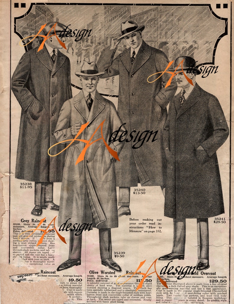 Mail (or Male?) Order Catalogue Men Digitals - Etsy