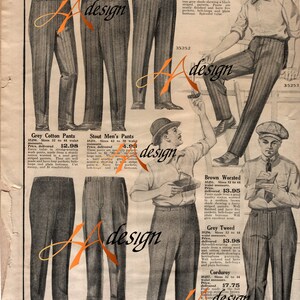 Mail (or Male?) Order Catalogue Men Digitals - Etsy