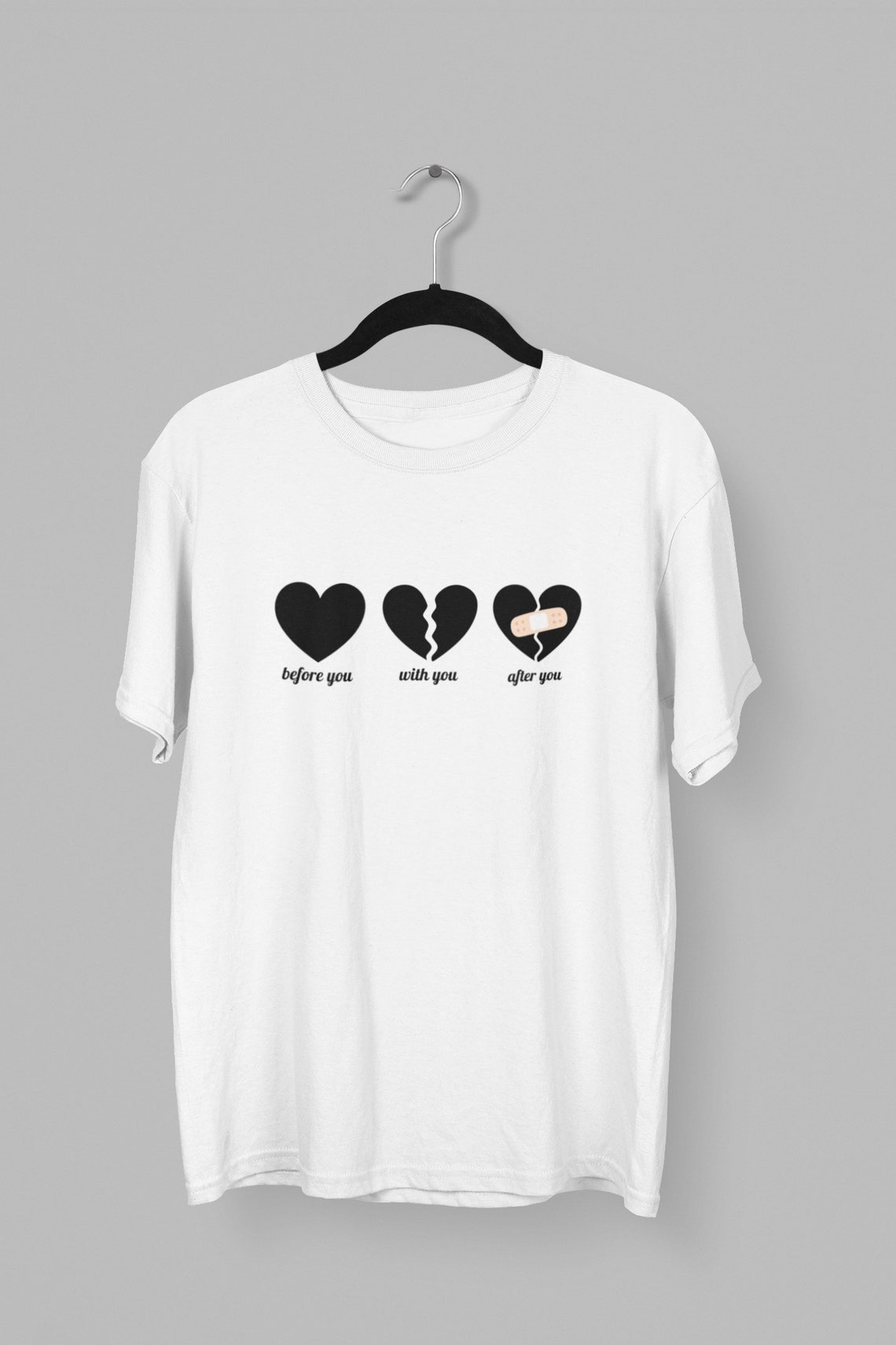 Toxic Love T-shirt Black & white Casual Crewneck Funny | Etsy