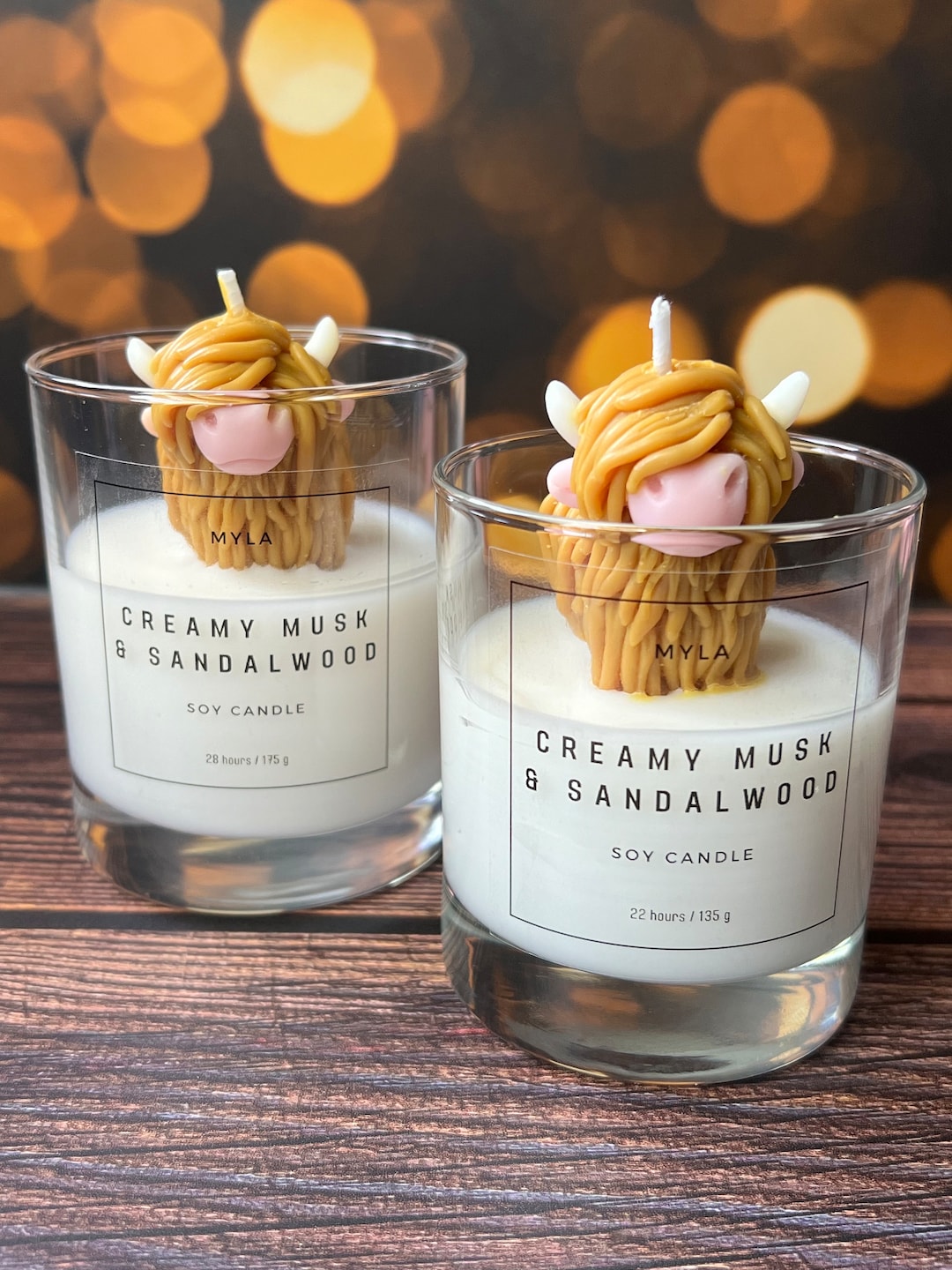 Highland Cow Scented Candle. Hand-poured and Vegan. - Etsy UK