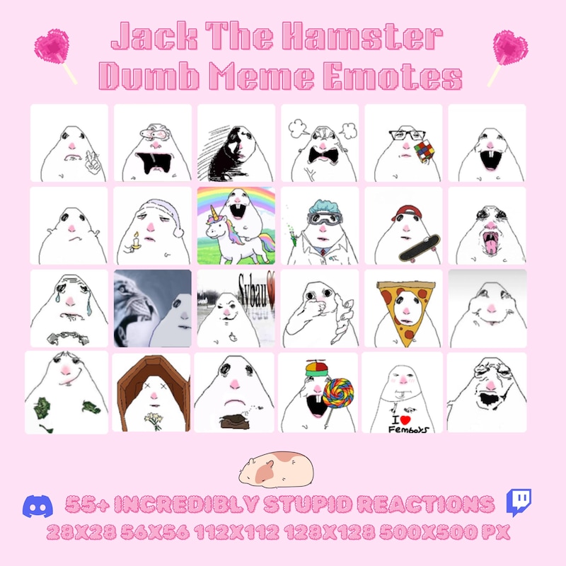 Hamsters Meme Stickers - Etsy