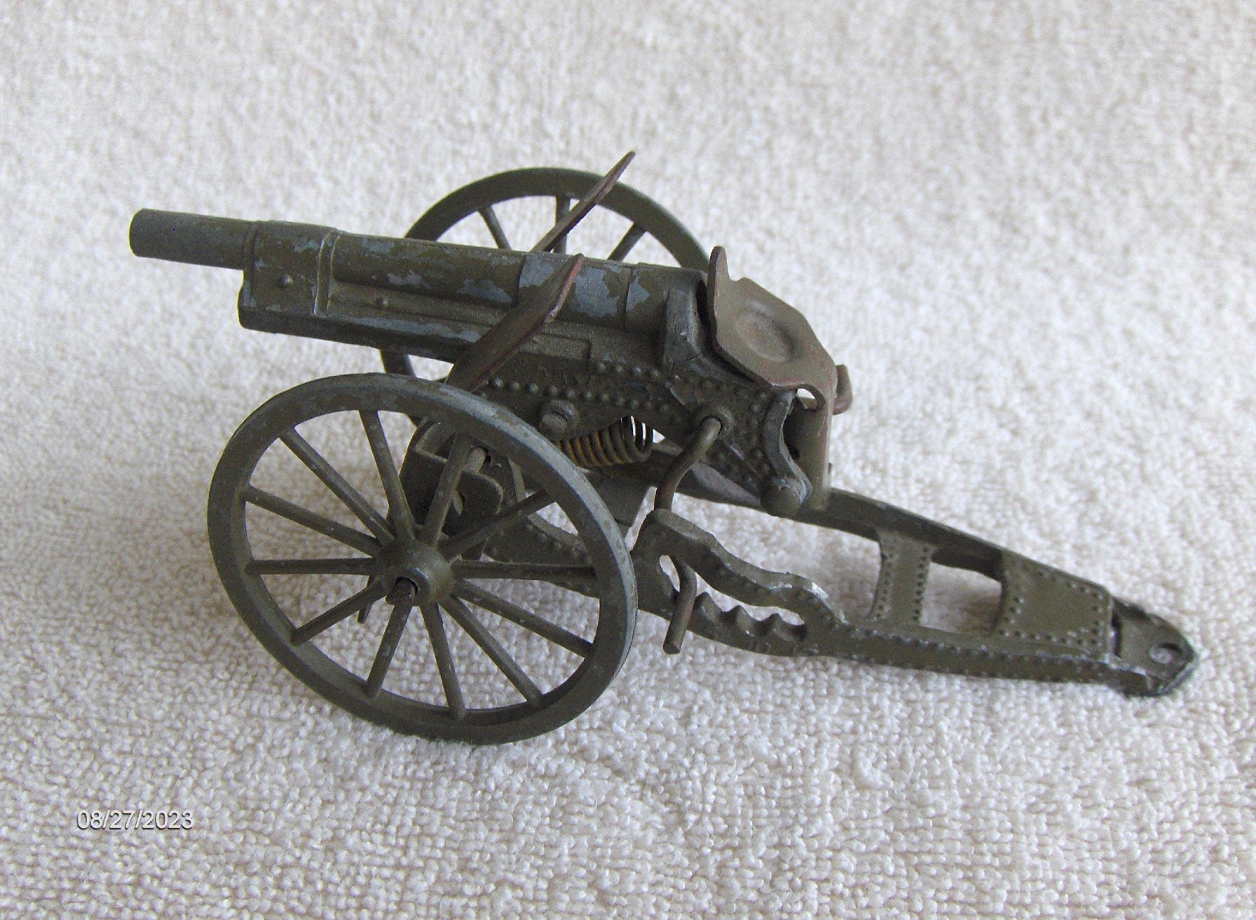Vintage TOY WWI Cast Metal Cannon - Etsy