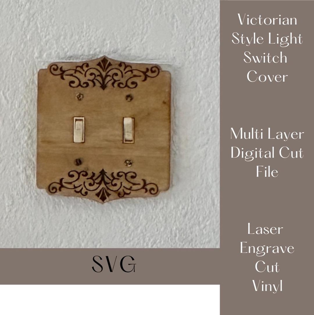 SVG Victorian Style Light Switch Cover; House Decor; Unique Decor; Farm ...