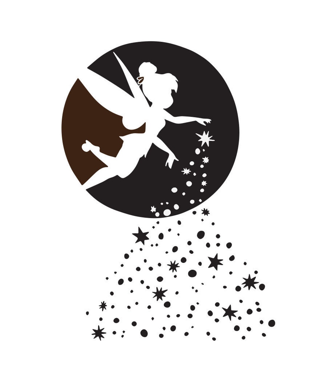 Tinkerbell Sprinkling Pixie Dust Decal - Etsy