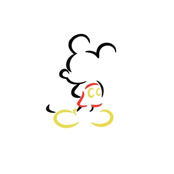 Mickey Outline - Etsy