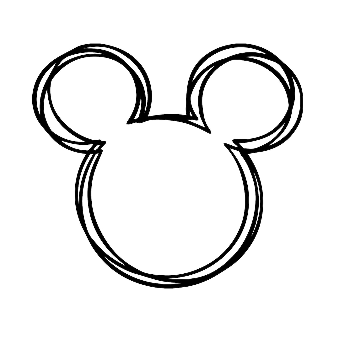 Mickey Outline Decal, Ear Decal, Mouse Decal, Disney Decal - Etsy