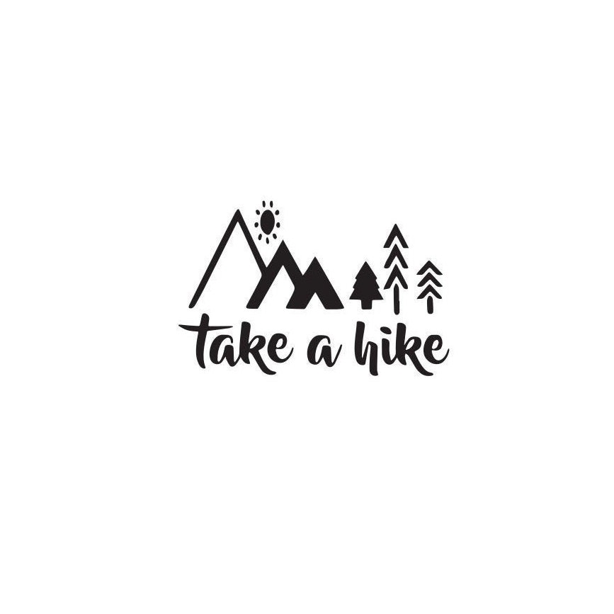 Take a Hike Permanent Vinyl Decal, Hike Decal, Adventure Decal ...
