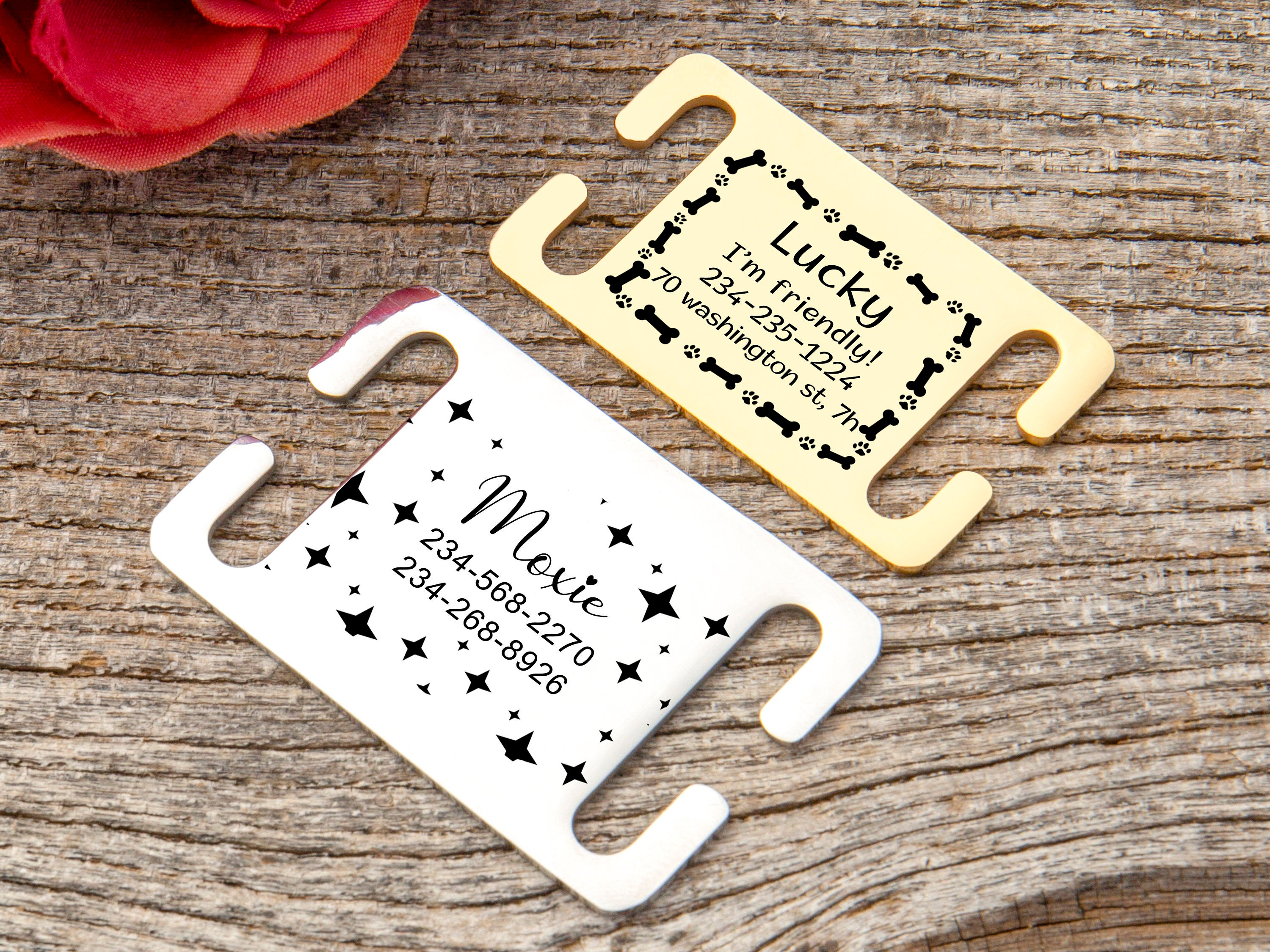 Collar Slide Tag Silent Dog Tag Personalized Pet ID Tag Collar Etsy collar-slide-tag-silent-dog-tag-personalized-pet-id-tag-collar-etsy
