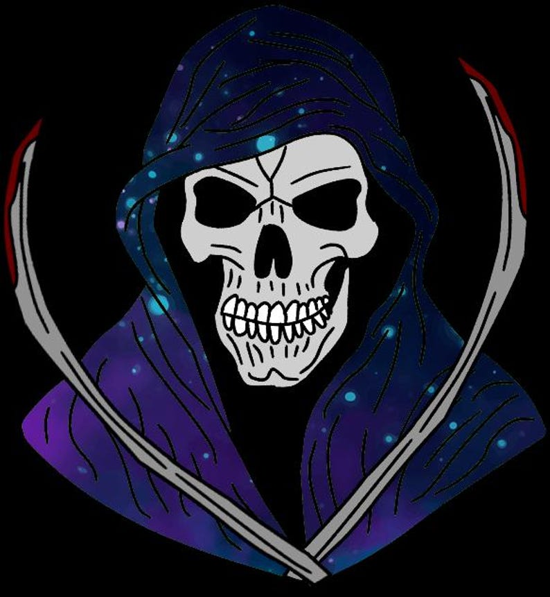 Animated Grim Reaper Emotes: Cosmic Skeleton Twitch Pack (digital ...