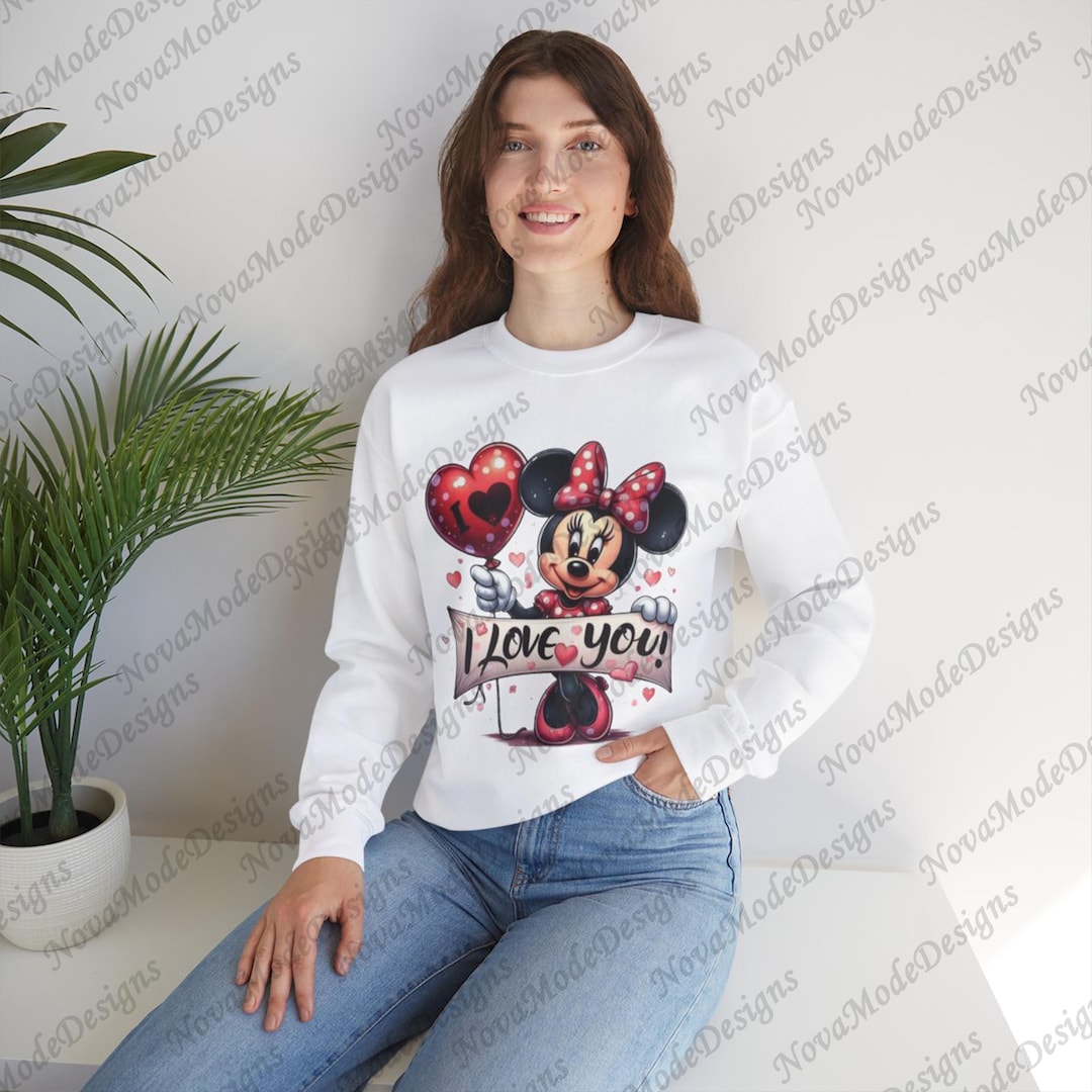 PNG Minnie Mouse "i Love You!" Digital Design PNG File for Sublimation ...