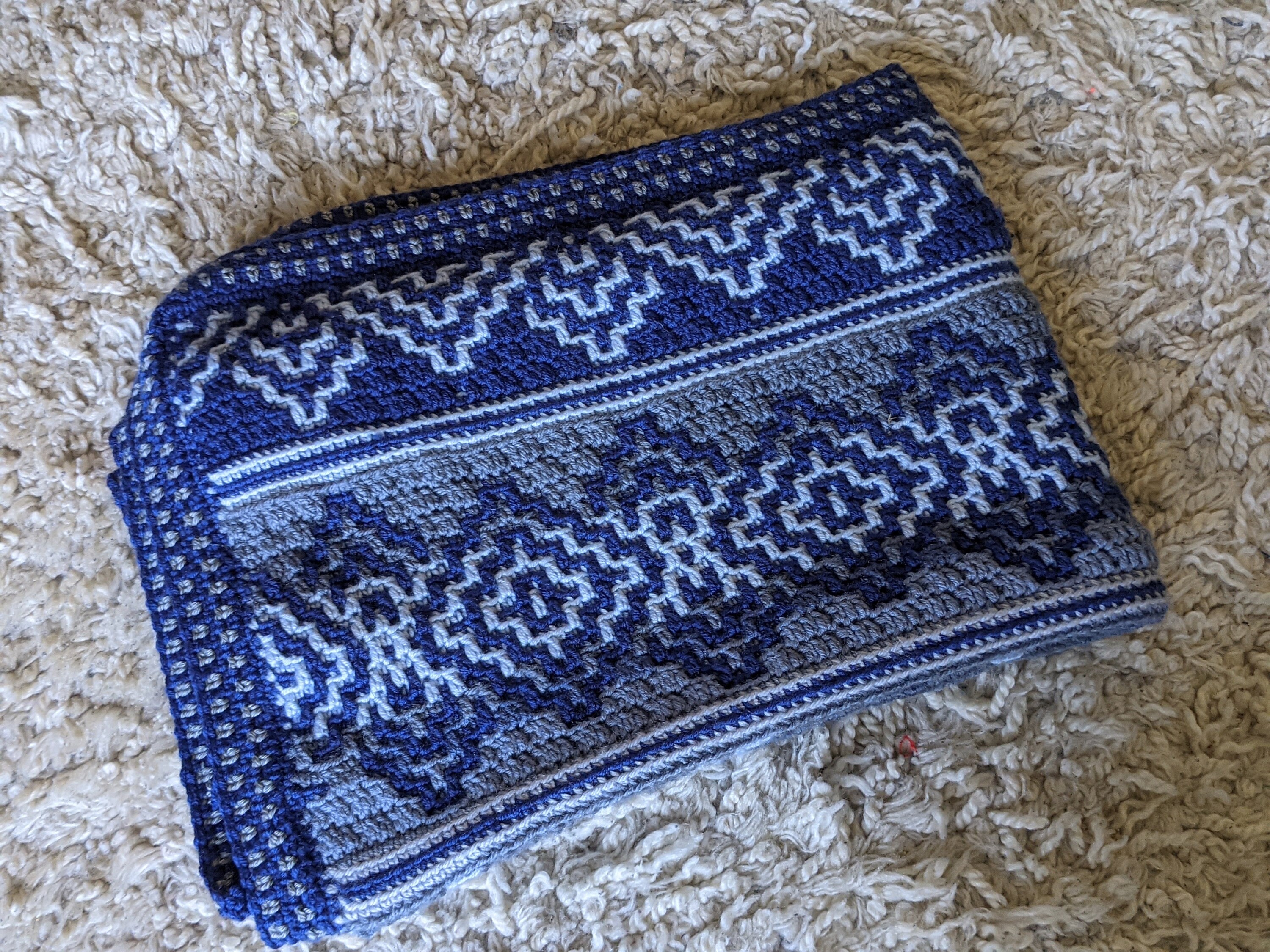 Diamond Echo Overlay Mosaic Crochet PATTERN ONLY for Cushion - Etsy