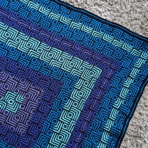 Overlay Mosaic Crochet Pattern: Squares Blanket or Cushion (PDF Pattern ...
