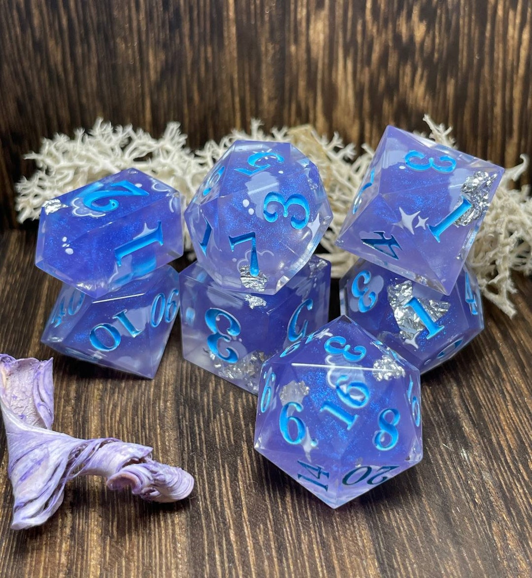 Set of Dice "soft Dreams"/resin Dice for Dungeons and Dragons/handmade ...