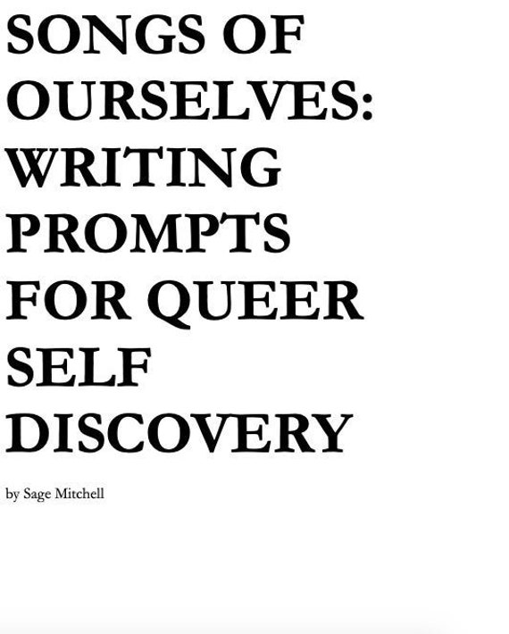 DIGITAL DOWNLOAD: Writing Prompts for Queer Self Discovery | Etsy