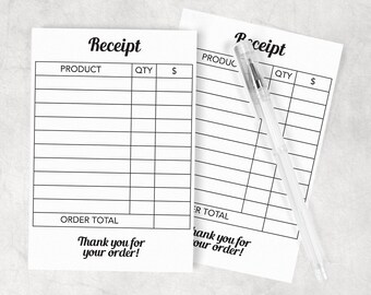 Small Business Receipt Pad - Etsy