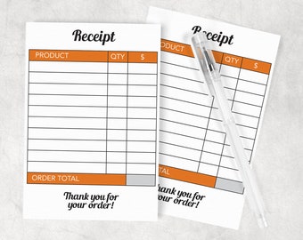 Cute Receipt Pad - Etsy