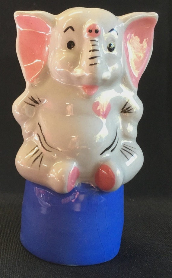 VINTAGE & RARE 1999 Whimsical Elephant Pie Bird Funnel by the - Etsy