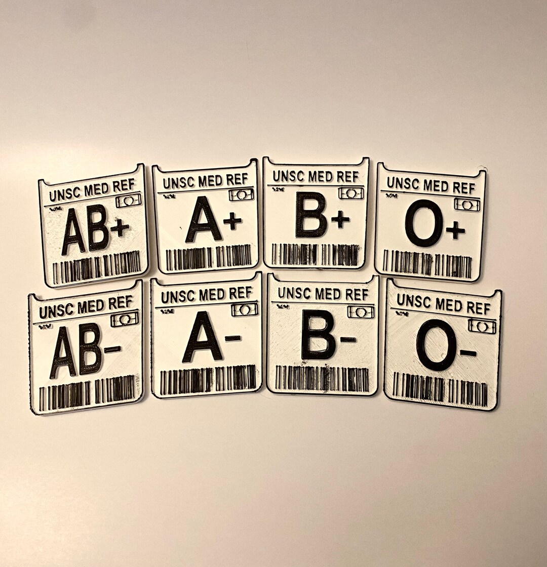 Halo: Fan Made ODST Blood Type Patches - Etsy