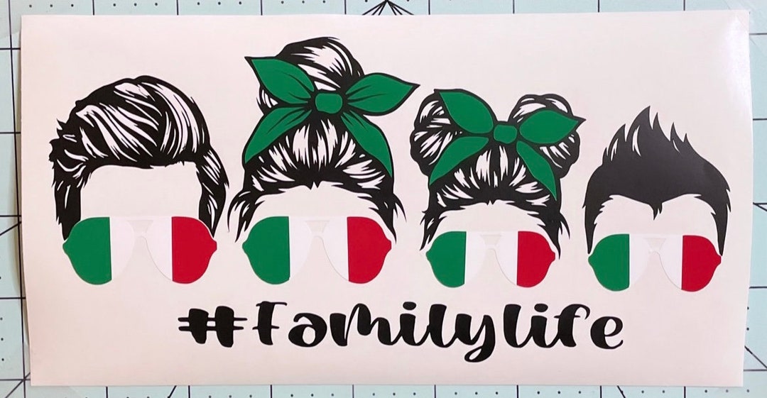 Italian Family Life Decal - Car Decal - Etsy