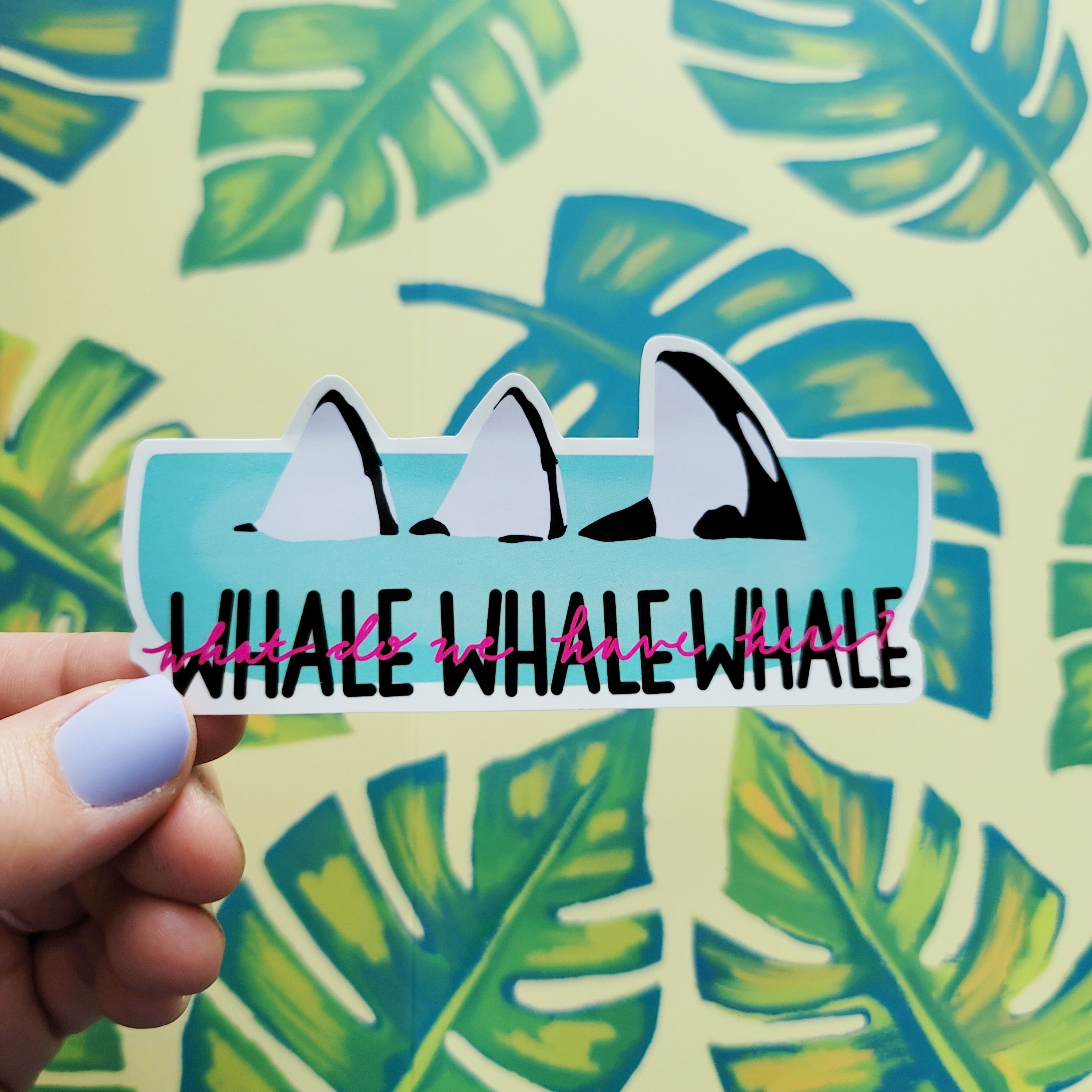 Whale Whale Whale Sticker weatherproof and waterproof | Etsy