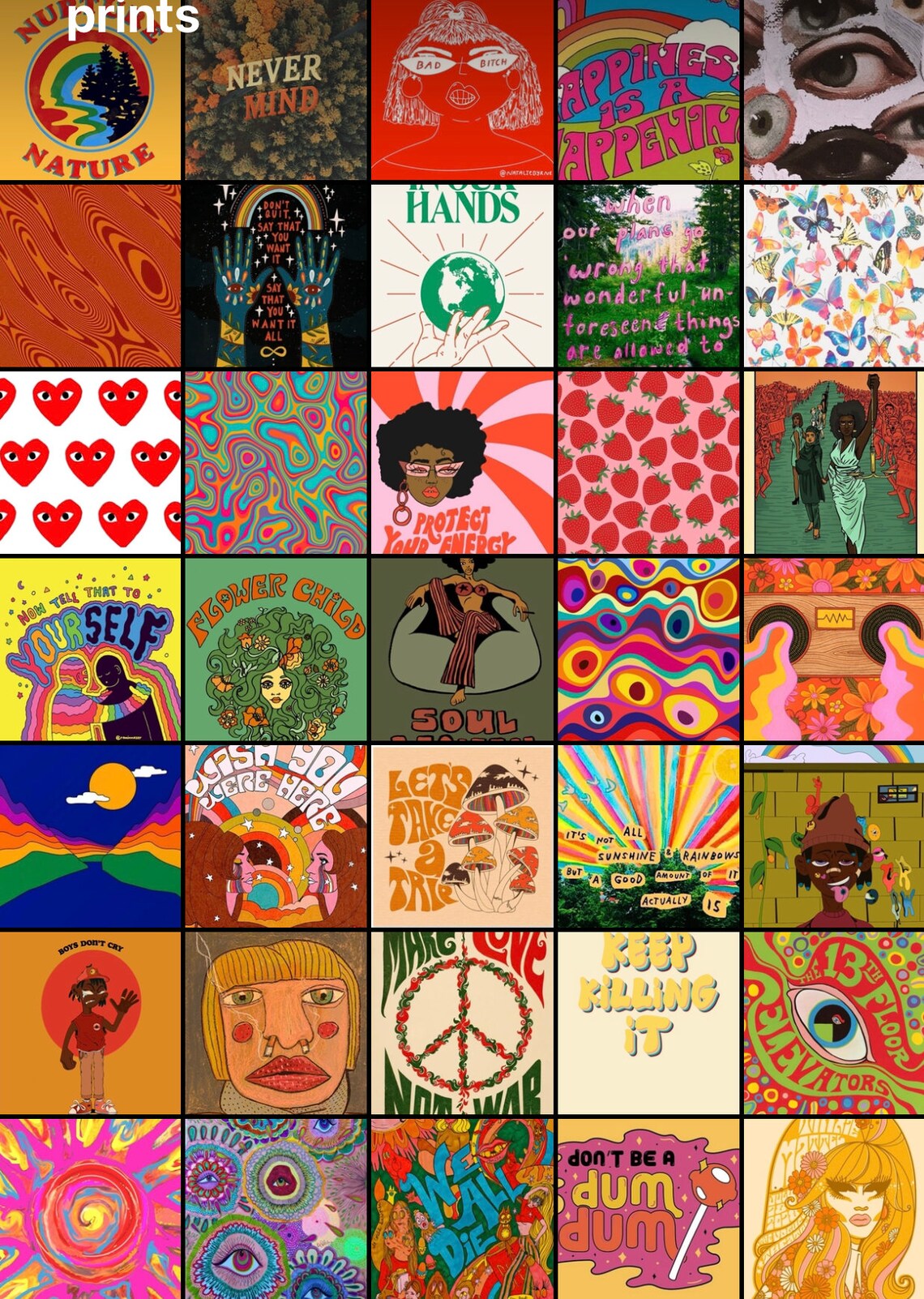 Indie 90s Aesthetic Wall Collage Kit VSCO Girl Room Decor | Etsy