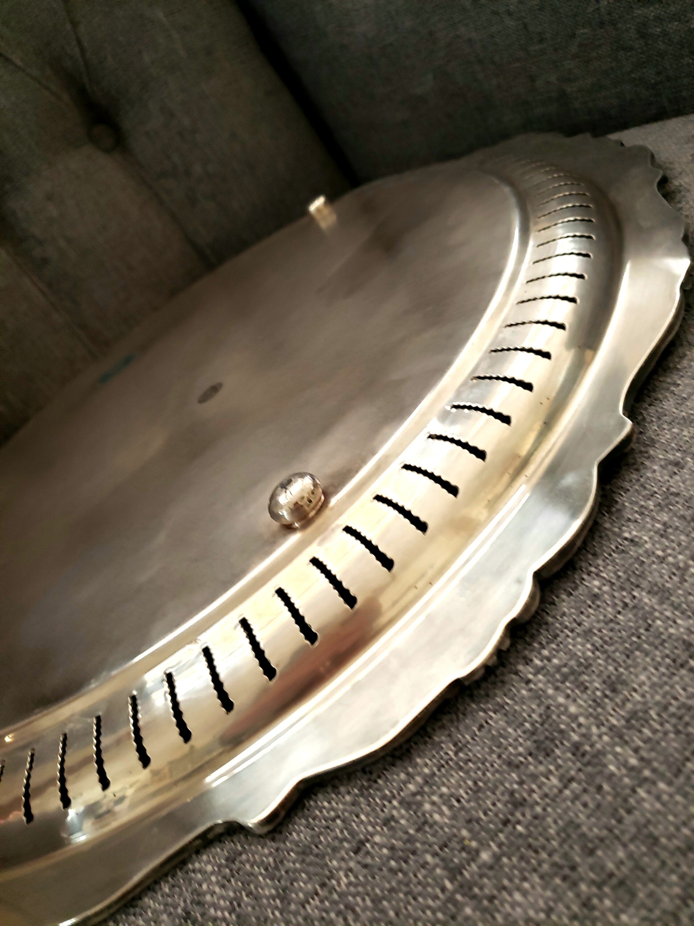 Vintage Baroque Wallace Silverplated Footed Tray, Large Ornate ...