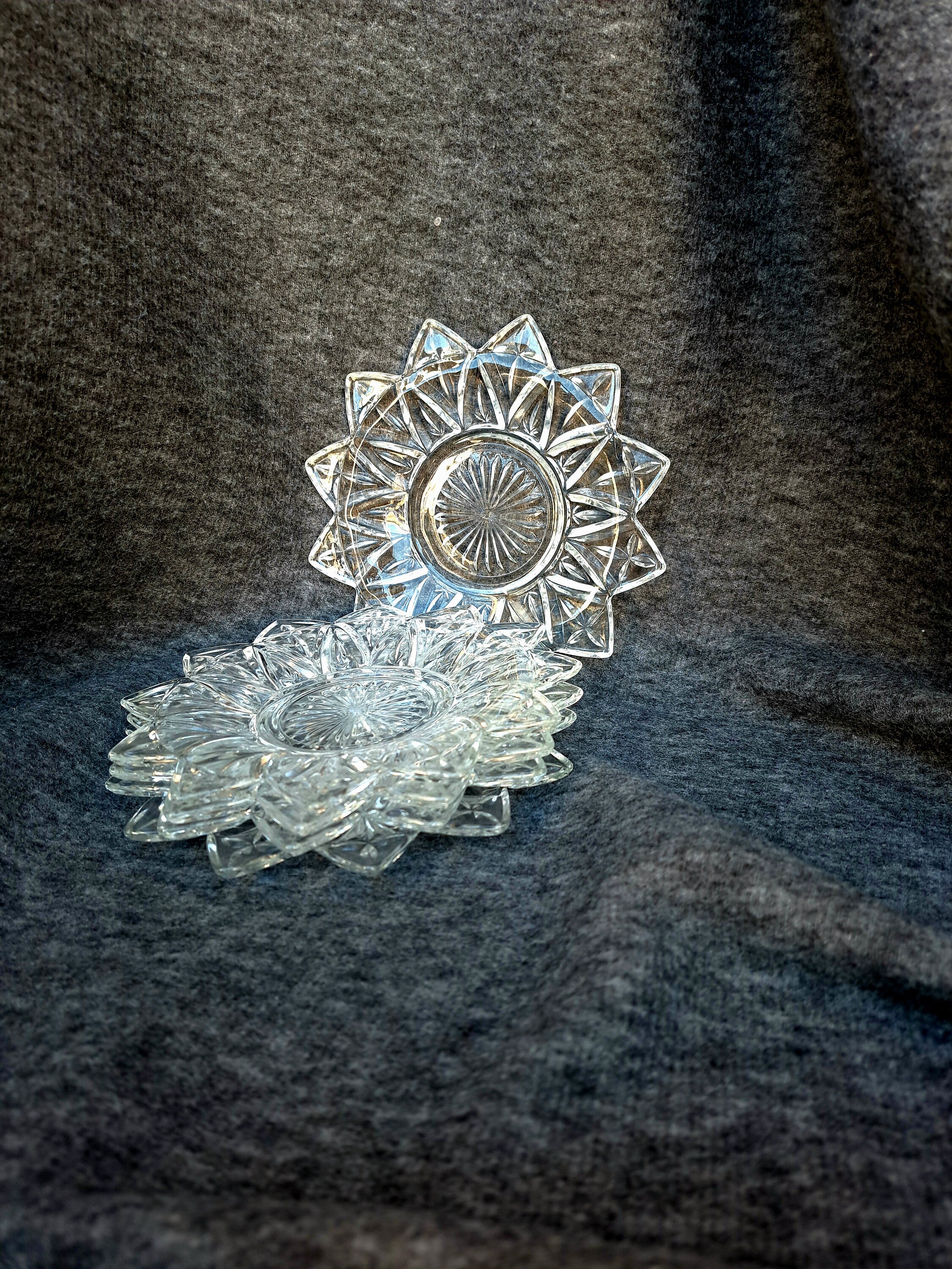 Federal Glass Butter and Bread Plates, Saucers, Sunflower Plates - Etsy