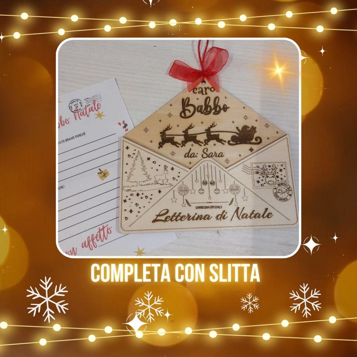 Santa Letter Holder - Santa Letter Envelope - Personalized Christmas ...