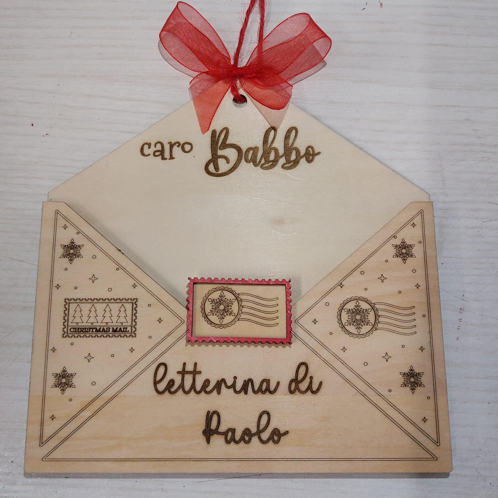Santa Letter Holder - Santa Letter Envelope - Personalized Christmas ...