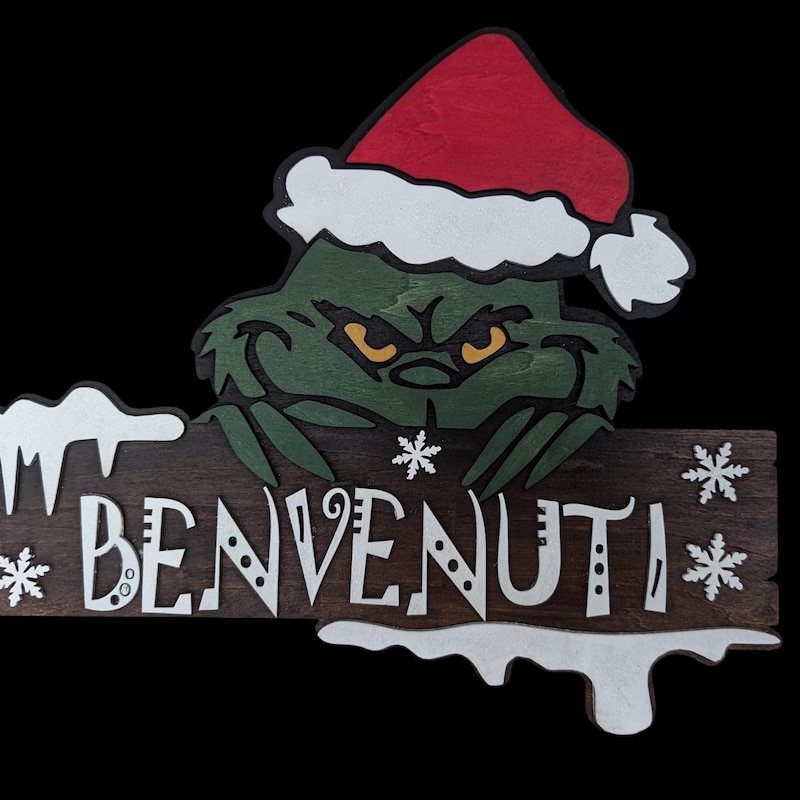 Grinch door decorations - Etsy Italia