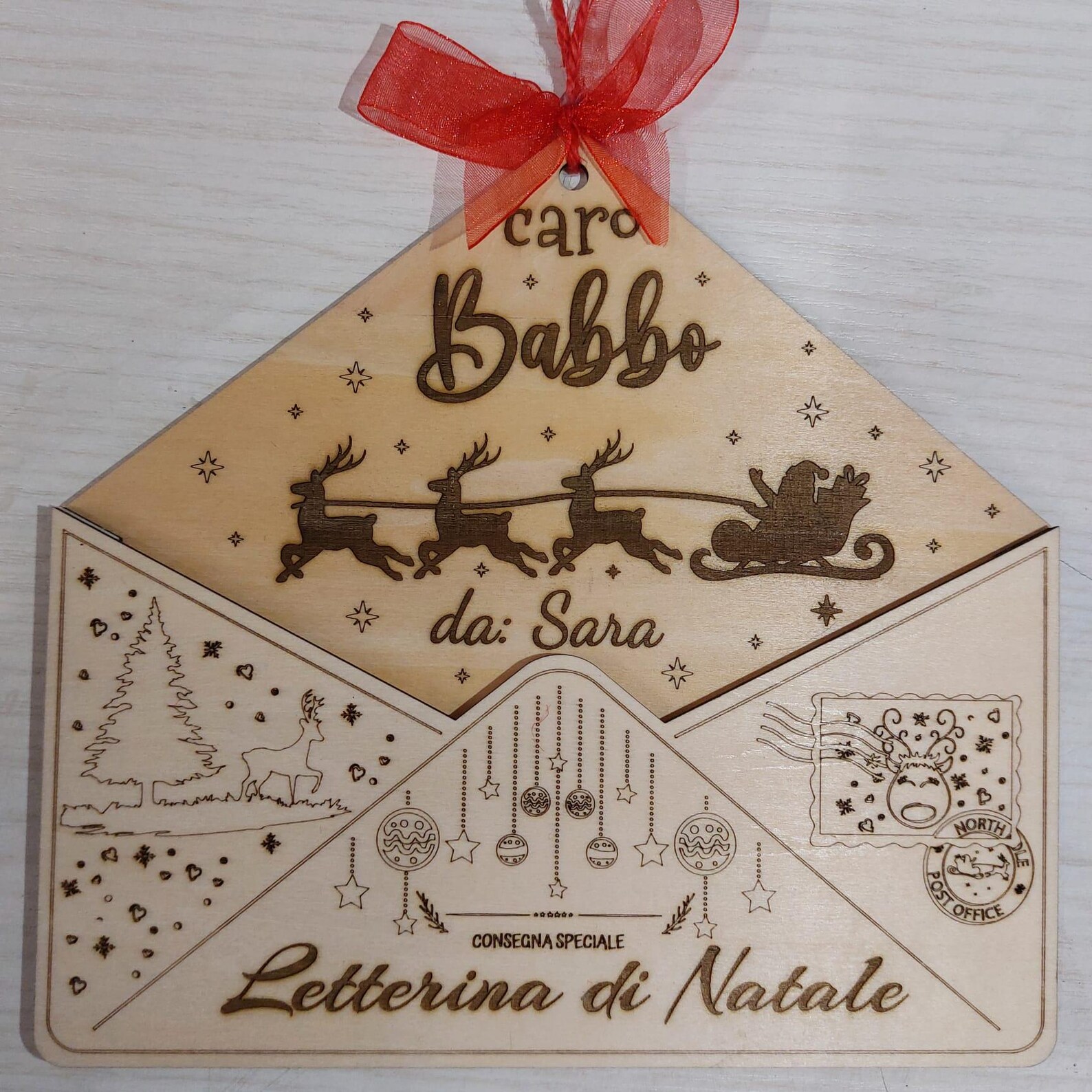 Santa Letter Holder - Santa Letter Envelope - Personalized Christmas ...