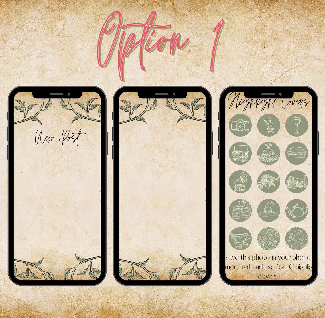 Cottage Core Instagram Story and Highlight Covers Pack - Etsy UK