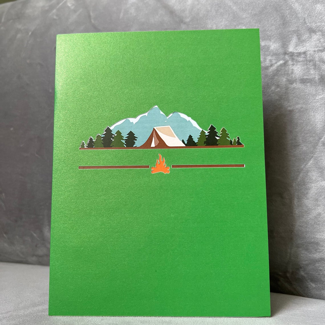 Unique Outdoor Camping 3D Floating Card A Space-themed Adventure 3D ...