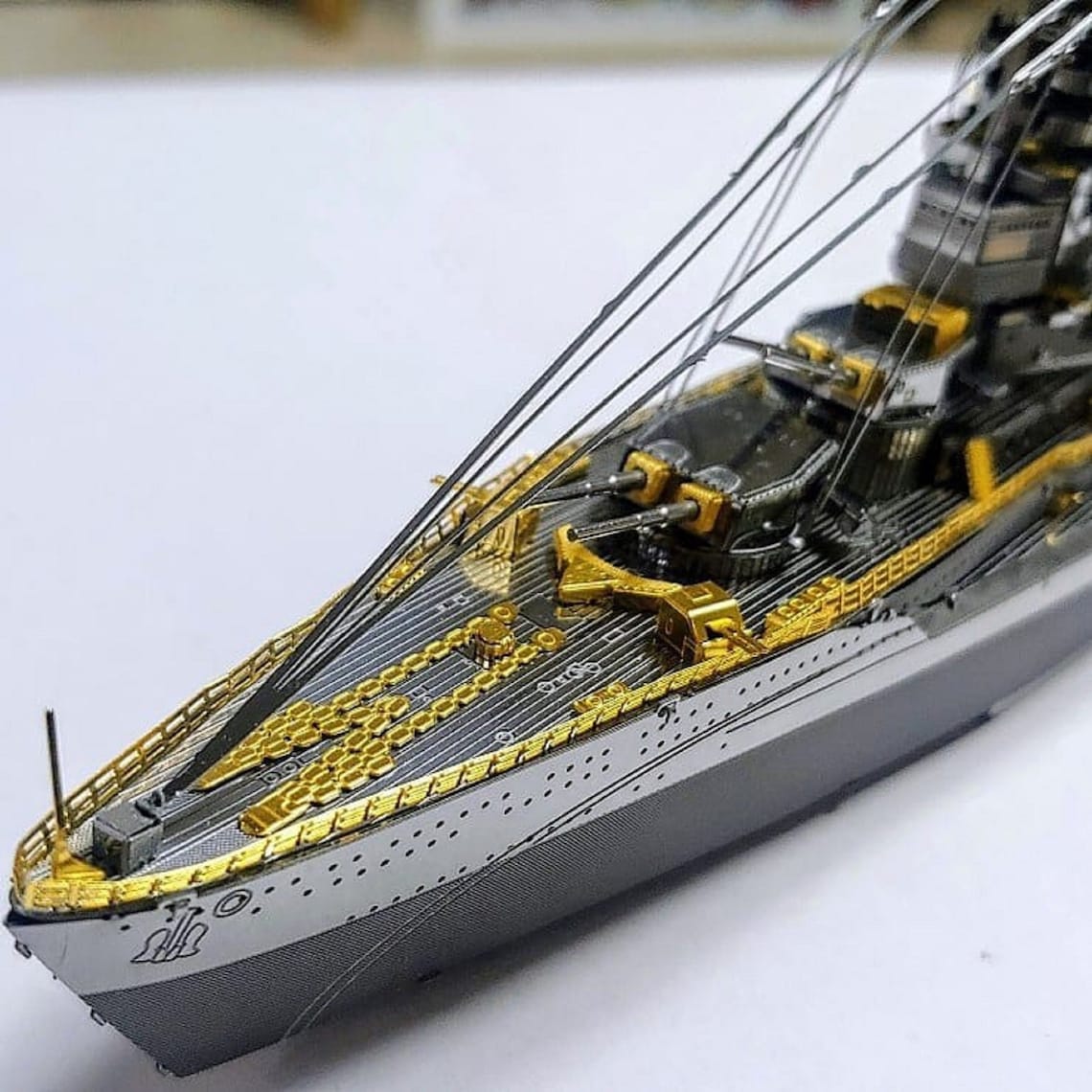 Model Warship Metal Assembly Self-assembling japanese Navy Battleship ...
