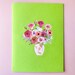 Handmade 3D Flower Vase Pop-up Card | Unique Floral Bouquet Gift for ...