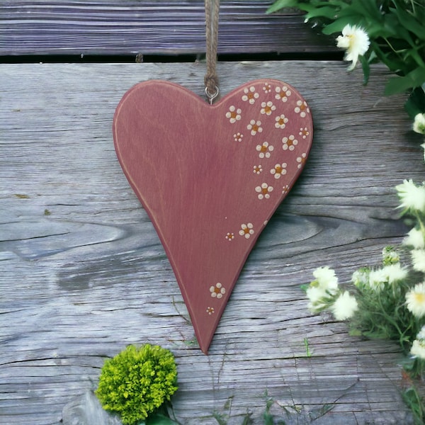 Hand Painted Heart - Etsy