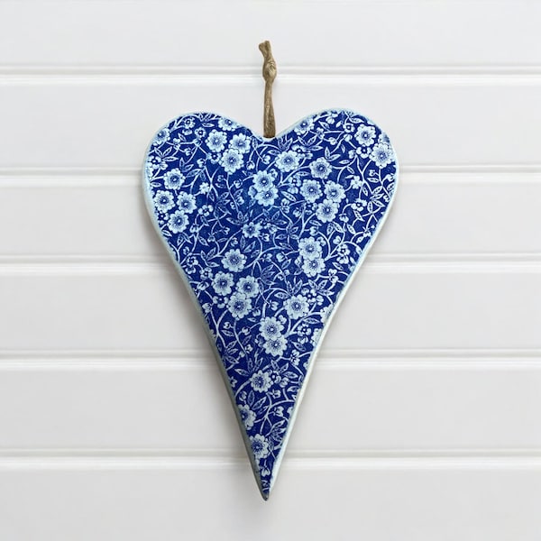 Decoupage Hearts - Etsy UK
