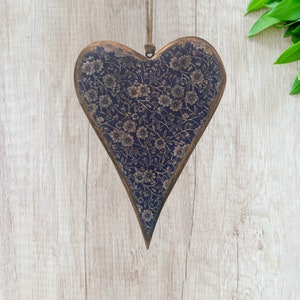 Elegant Decoupage Heart in Blue and White - Shabby Chic Style" - Etsy