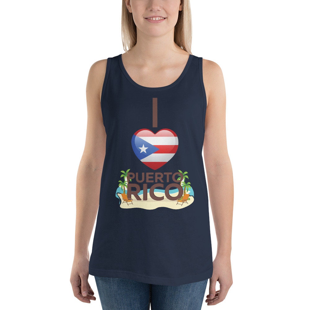 I Love Puerto Rico Unisex Tank Top: Island Souvenir - Etsy UK
