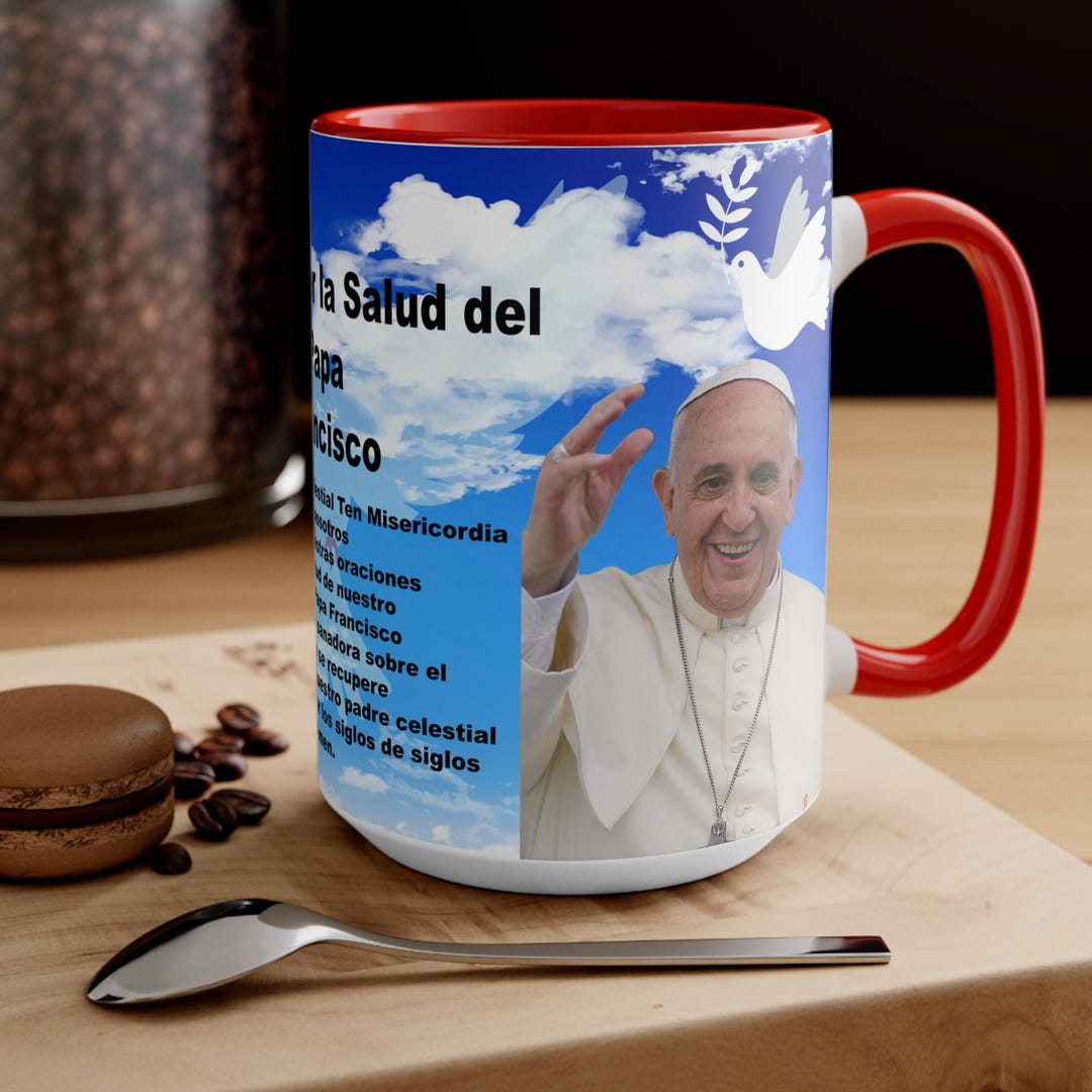 Pope Francis Coffee Mug: Spiritual Prayer Gift, Religious Decor - Etsy