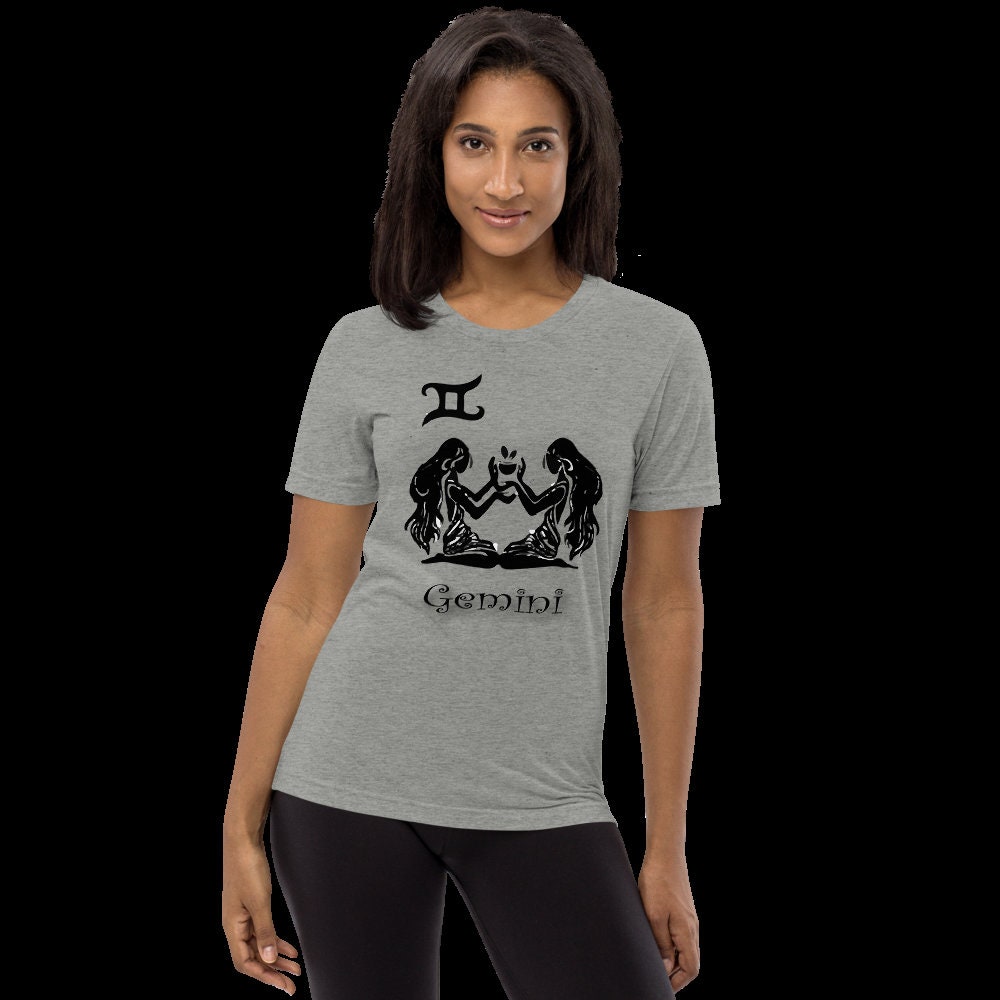 Gemini Zodiac T-shirt: Vintage Fitted Tri-blend Tee - Etsy