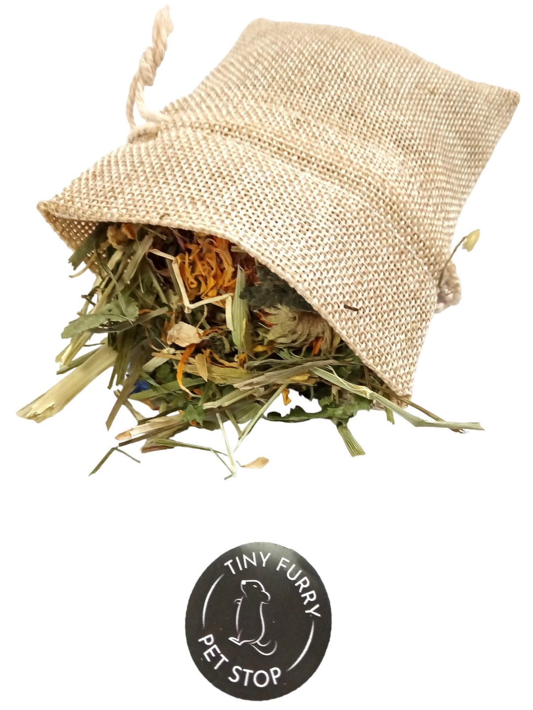 Jute Sack Stuffed With Forage S/M/L for Rabbits Guinea Pigs Hamsters ...