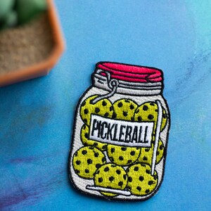 Pickleball Jar Iron-on Patch - Etsy